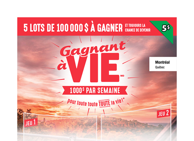 Gagnant à vie - Lotteries - Loto-Québec