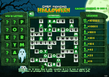 Mots cachés Halloween