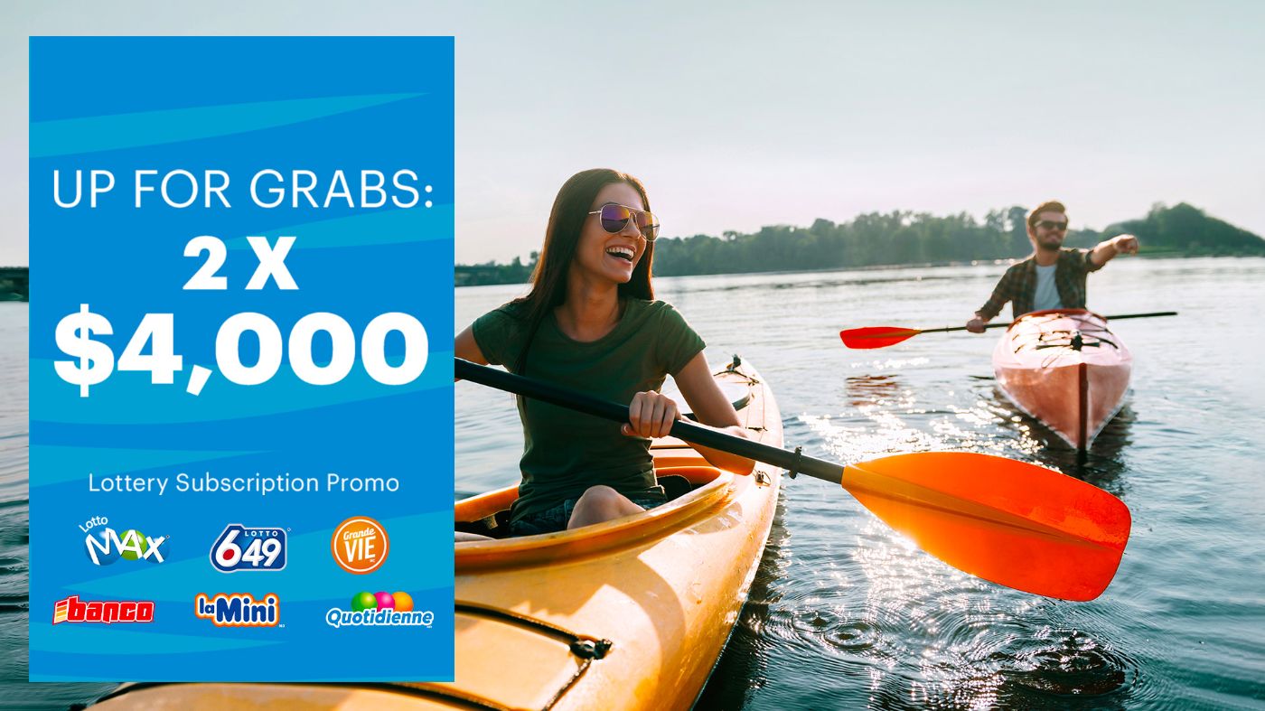 Lottery subscription promotion - Up for grabs: 2 X $4,000 - Lotteries ...